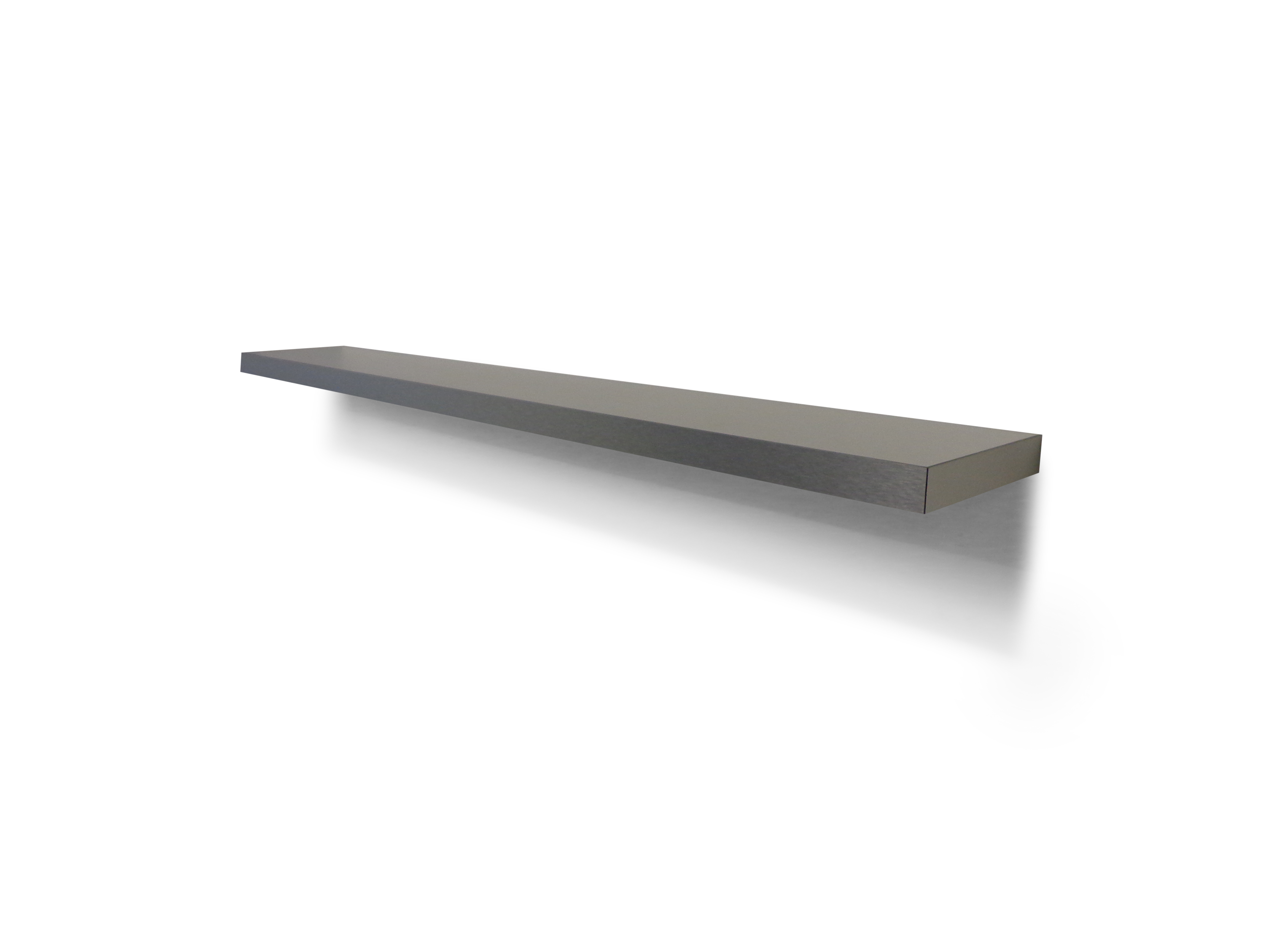Brushed Steel Floating Shelves | Top Shelf UK