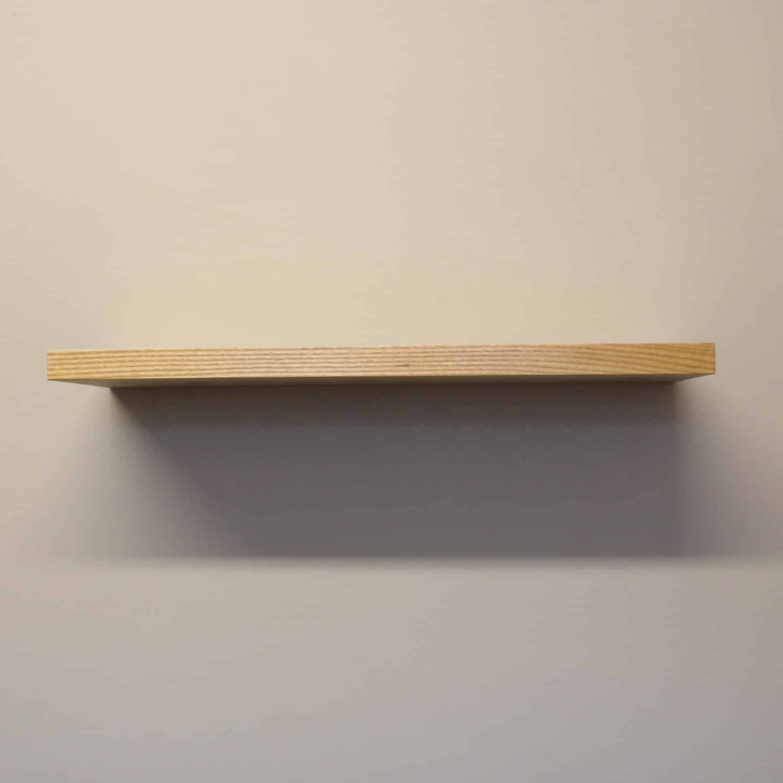 Solid Ash Floating Shelves | Top Shelf UK